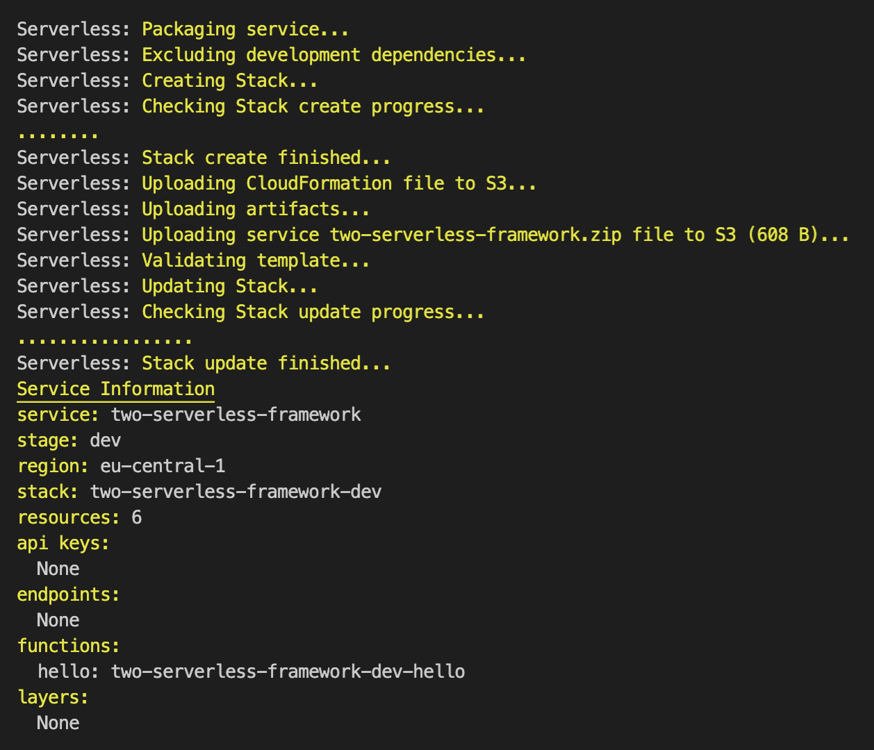 2. Serverless Framework